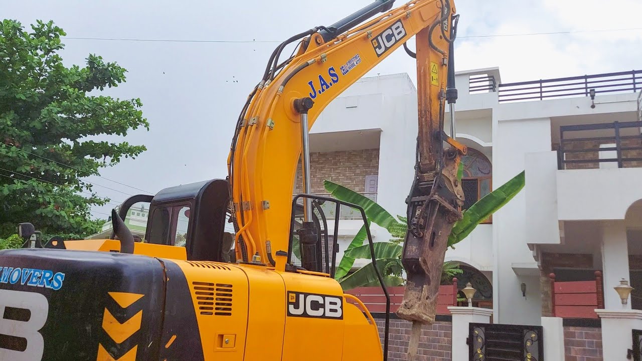 JCB 140 Excavator Bucket, Breaker change Just 30sec | JCB | Excavators ...
