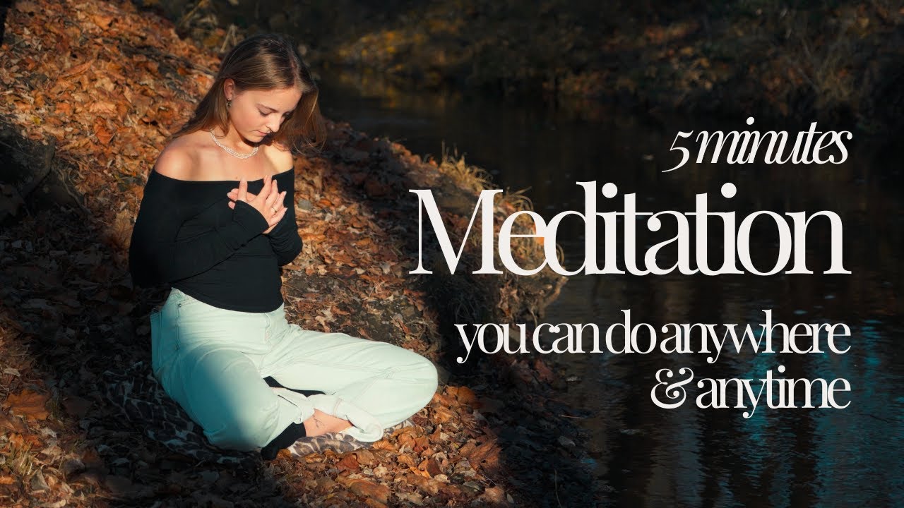 5 minute guided meditation you can do anywhere & anytime (release stress, breathwork elements ...