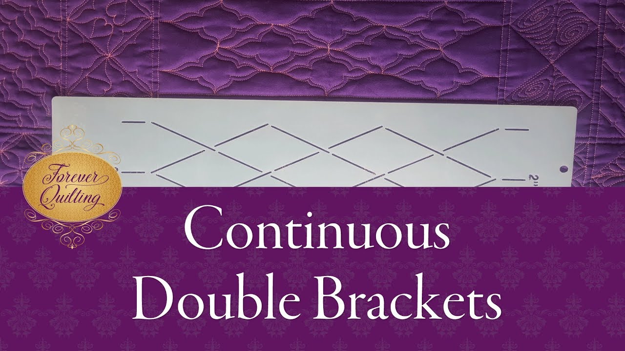 Double Bracket Design - using a 2" X 4" diamond stencil - YouTube
