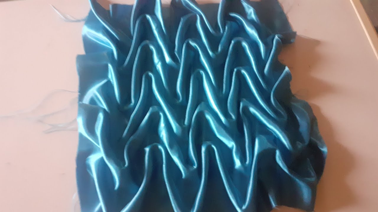 How to make Canadian Smocking Pillow/Sleeve.(Bone Pattern Sleeve). # ...