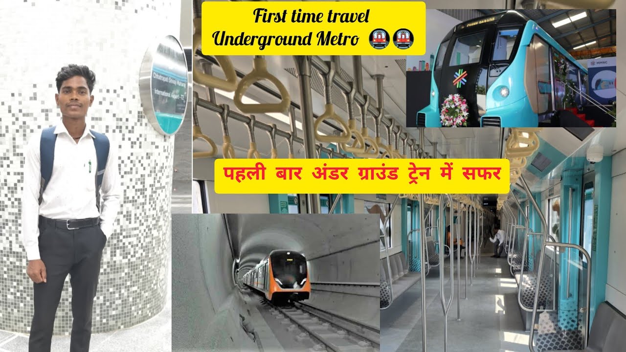 Mumbai New Underground Metro Open to Public | 3rd Metro Line 3 2024 ...
