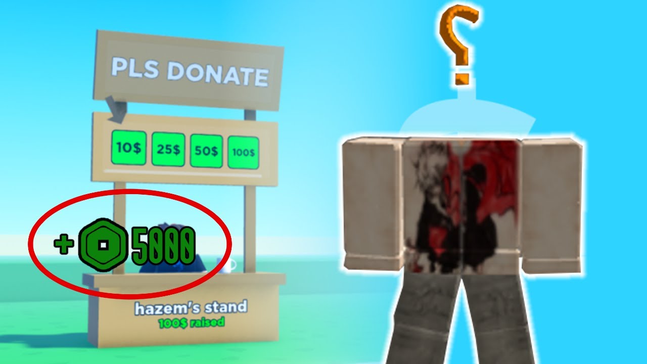 5000 ROBUX GIVEAWAY FOR PLS DONATE (5 WINNERS) - YouTube