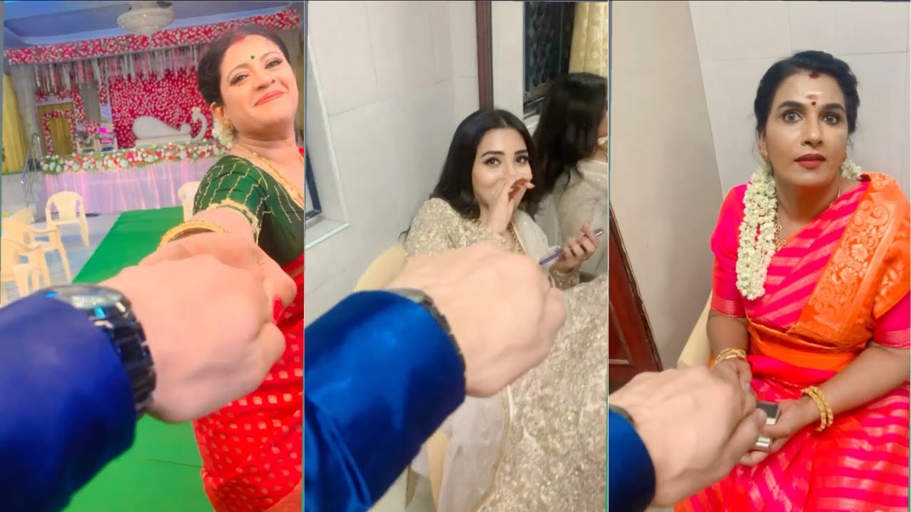 Thamizhum Saraswathiyum Serial Actors Meera Krishnan | Deepak Dinkar ...