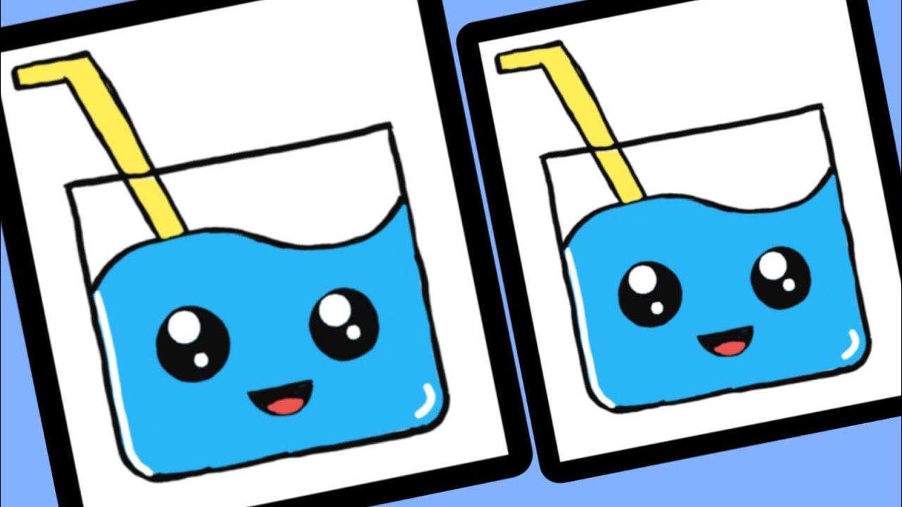 DRAW CUTE DRINK WATER💦💦💦💦 STEP BY STEP DRAWING@shamaartofficial - YouTube