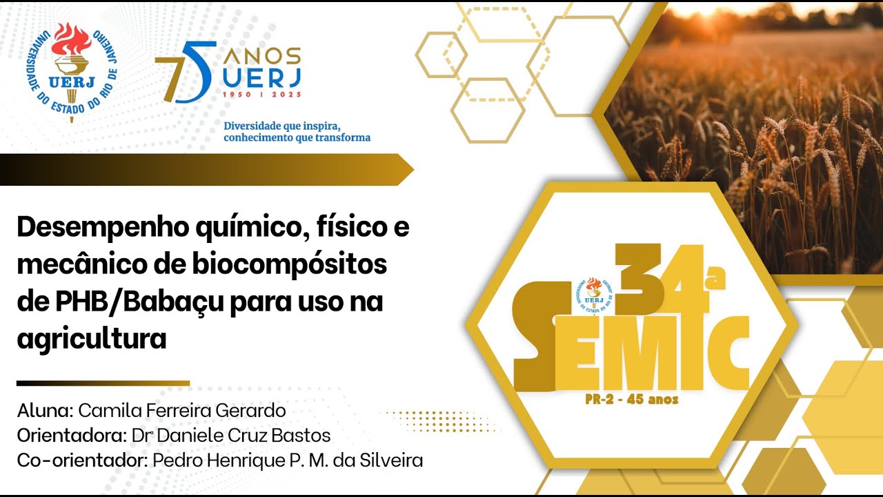 Desempenho químico, físico e mecânico de biocompósitos de PHB/babaçu ...