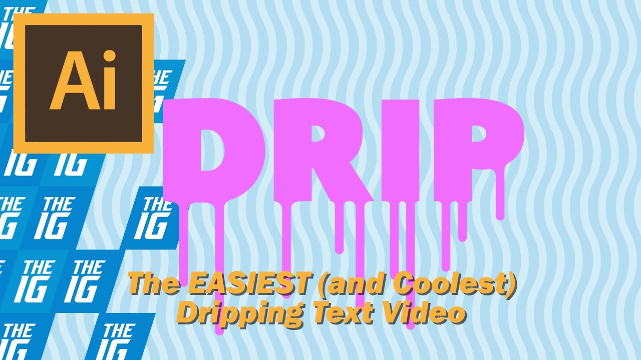 The EASIEST (and Coolest) Dripping Text Video - YouTube