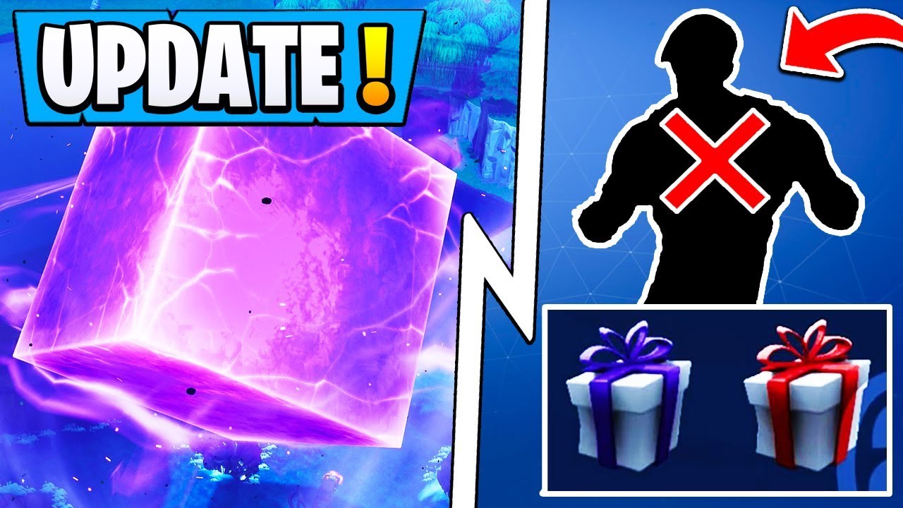 *NEW* Fortnite Update! | Gifting System, Deleted Skins, CUBE Cracking ...
