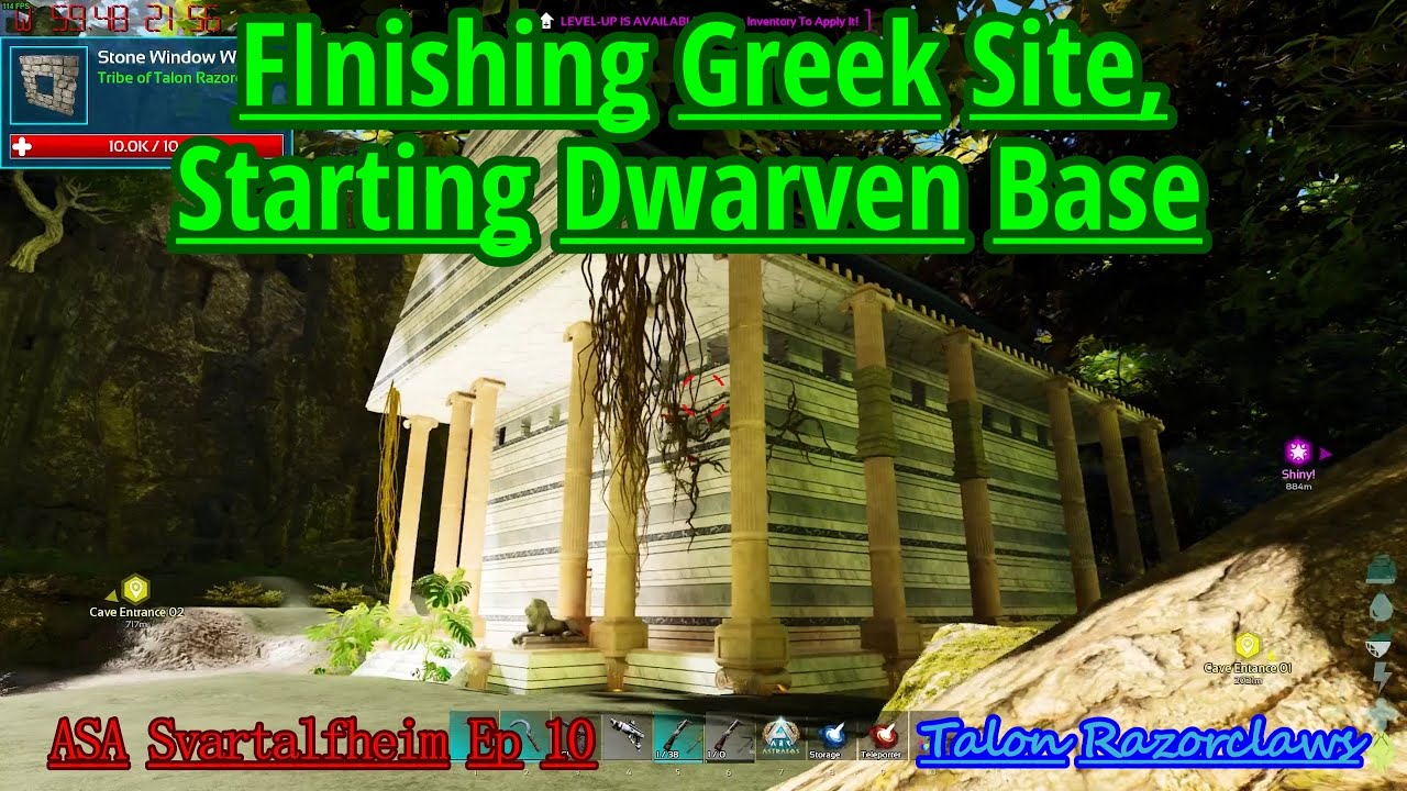 ASA Svartalfheim Ep 10: Finishing Greek Site, Starting Dwarven Base ...