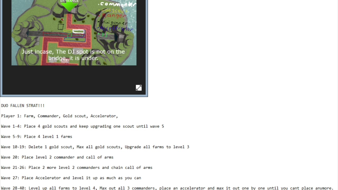 Tower Defense Simulator Duo Fallen Strat - YouTube