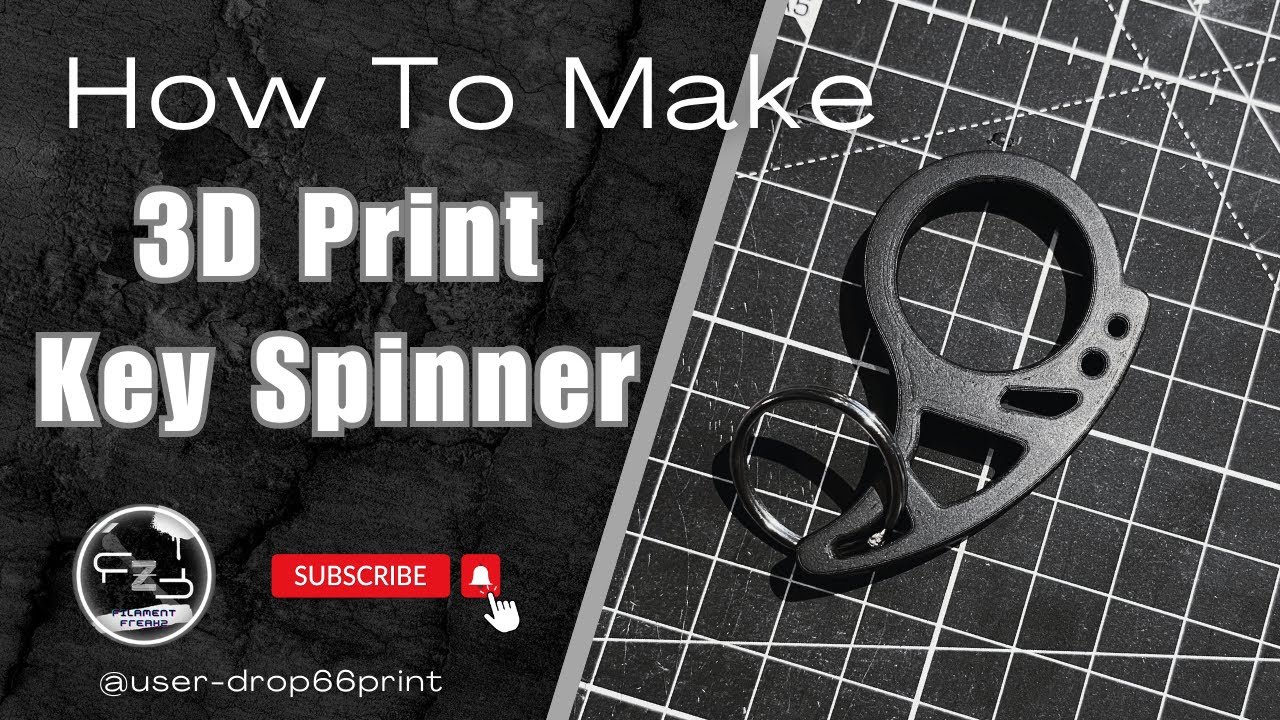 3D Printed Key Spinner Tutorial ― Easy DIY Keychain Project🔑 - YouTube