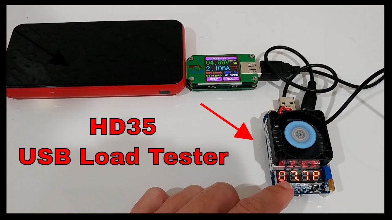 HD35 Electronic Load Tester USB Unboxing Quick Review, Basic Testing ...