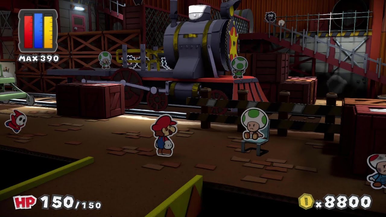 Paper Mario Color Splash Part 32 Toad Trainworks - YouTube