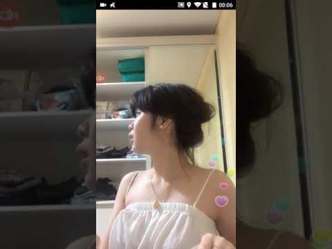 Gadis Cantik Live Bigo, COLMEK Cuman Pake Pinjungan Bikin Gemes