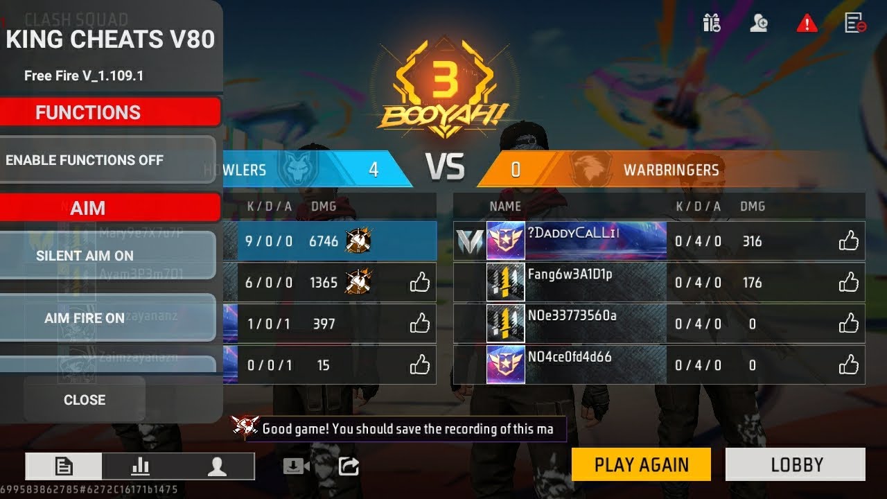 FREE FIRE MOD MANU | OB47 FF HACK | FREE FIRE MOD MENU | THE KING ...