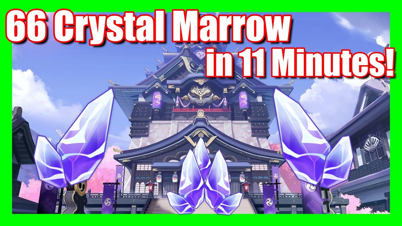 66 Crystal Marrow in 11 Minutes | Genshin Impact - Material Farm ( How ...
