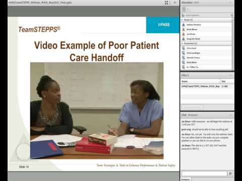 I-PASS: Integrating High Quality Handoffs into TeamSTEPPS and Hospital ...