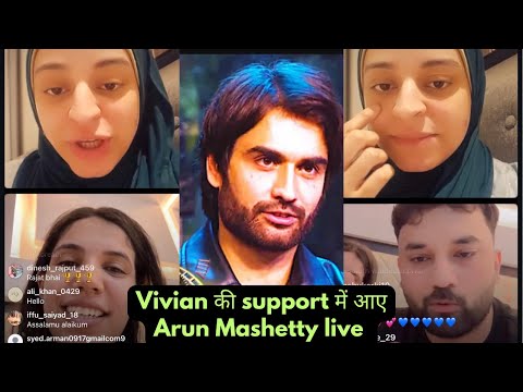 Vivian Dsena Wife Nouran Aly Live with Arun Mah Shetty on Instagram