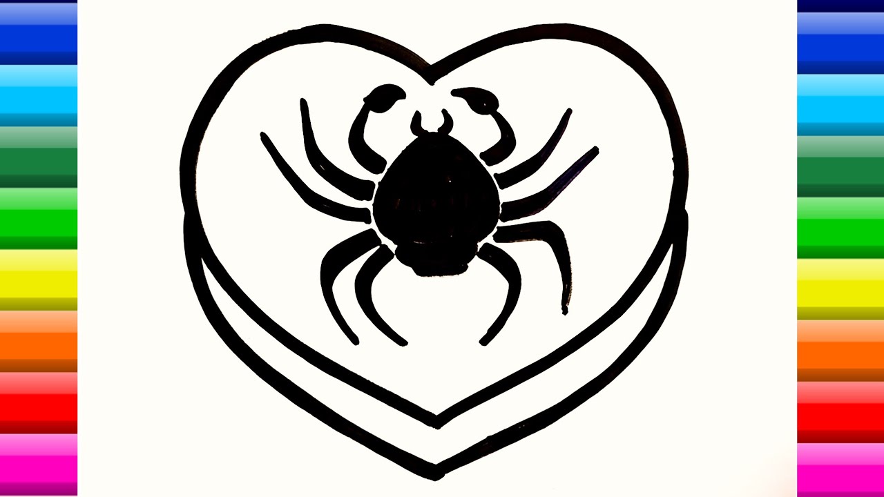 Spaidar Heart Drawing, Painting and Coloring For kids Toddlers, How to ...