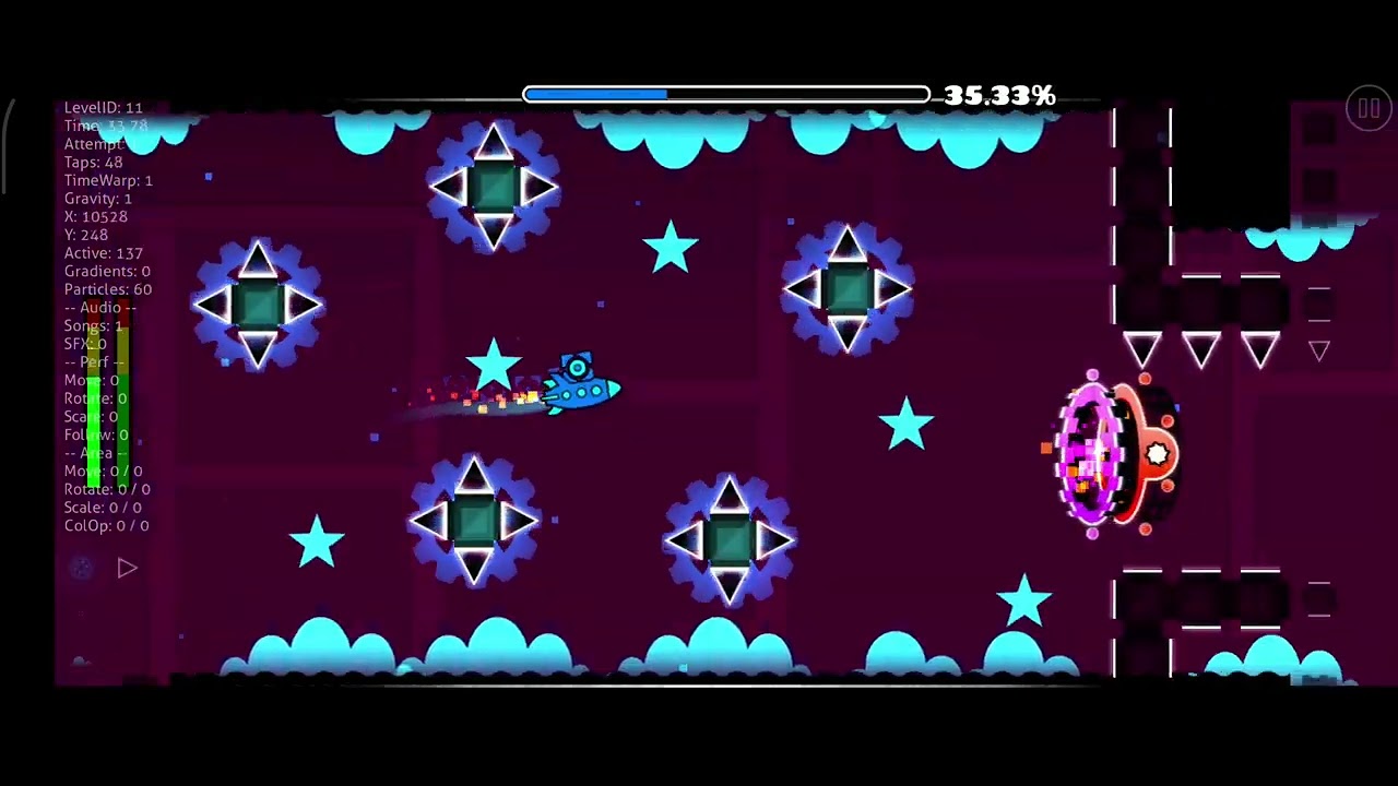 Geometry Dash "Clutterfunk" full gameplay - YouTube