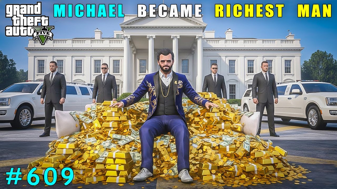 Michael Finally Becomes The Richest Man | Gta V Gameplay #609 - YouTube