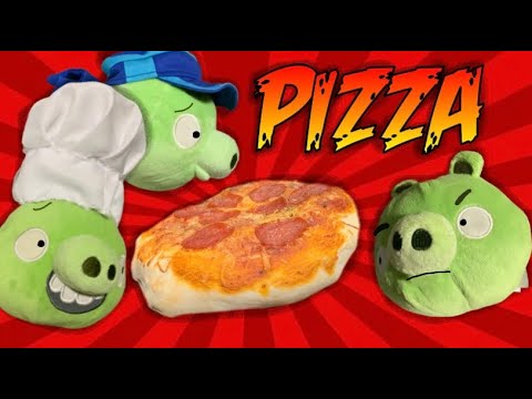 Angry birds plush “postman pig and chef pigs pizza place” - YouTube