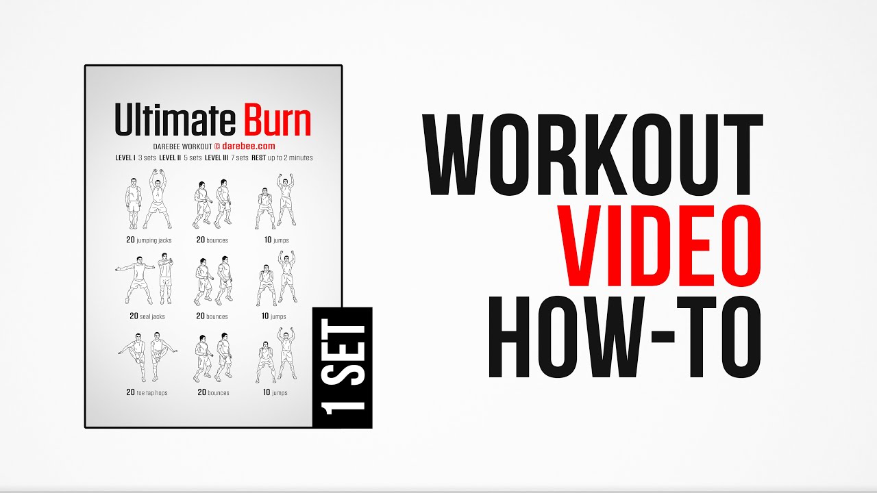 Ultimate Burn Workout [ How-To ] [ One Set ] by #DAREBEE - YouTube