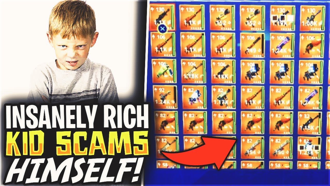 Insanely Rich Kid Scams Himself! (Scammer Gets Scammed) Fortnite Save ...