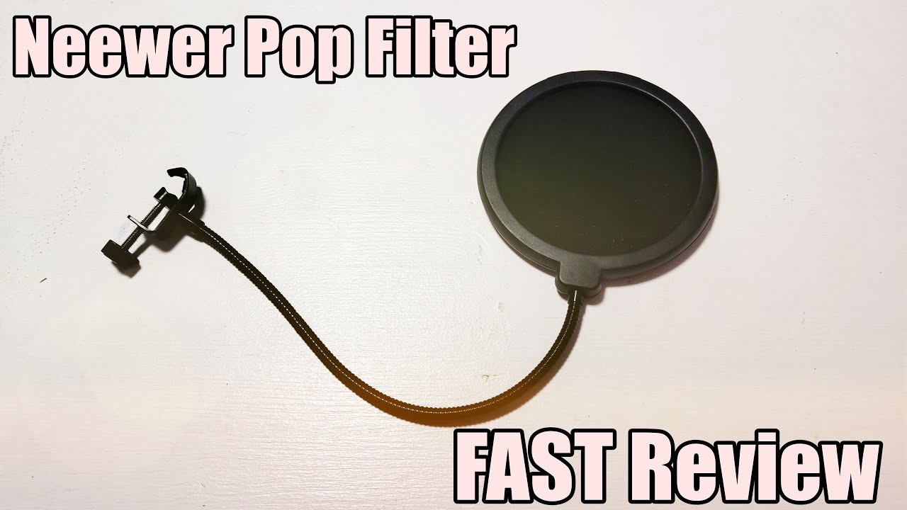 Neewer Pop Filter FAST Review - YouTube