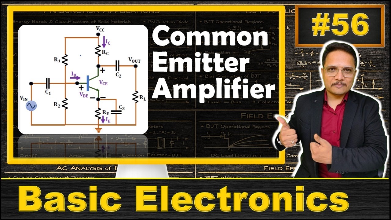 Common Emitter Amplifier using BJT (Basics, Circuit, Output, Parameters ...