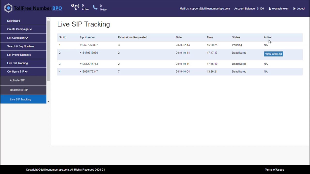 Live SIP Tracking - YouTube