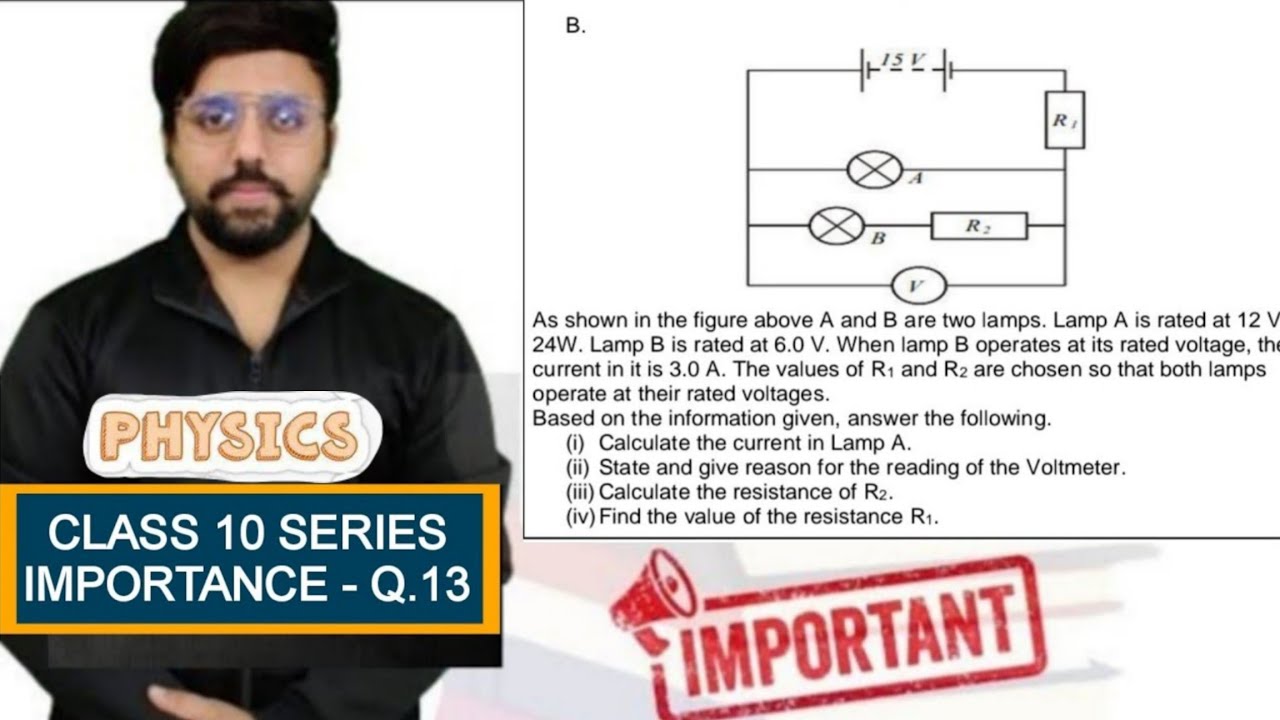 As shown in the figure above A and B are two lamps. Lamp A is rated at ...