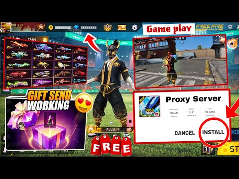 GIFT SEND / GAME PLAY 😍 100% Working || HOW TO DAWNLOAD PROXY SERVER | ViP Proxy 😱💯🔥