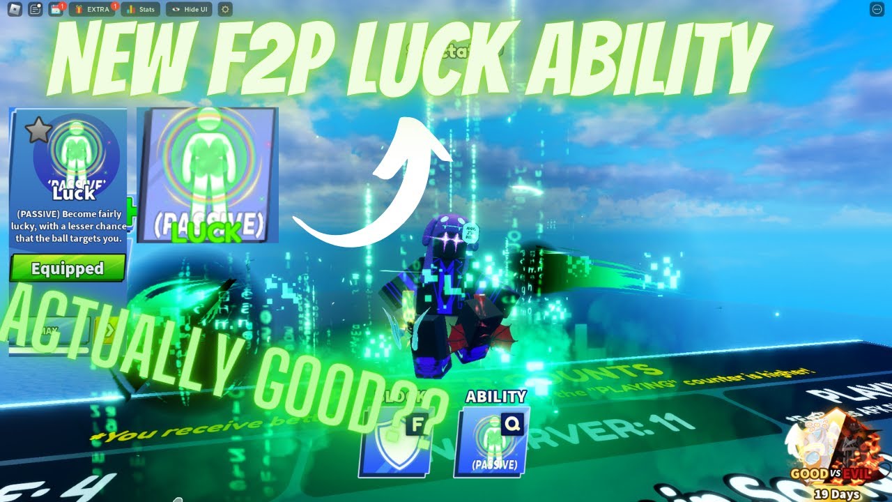 New F2P Luck Ability in Blade Ball!! Actually Good?? - YouTube