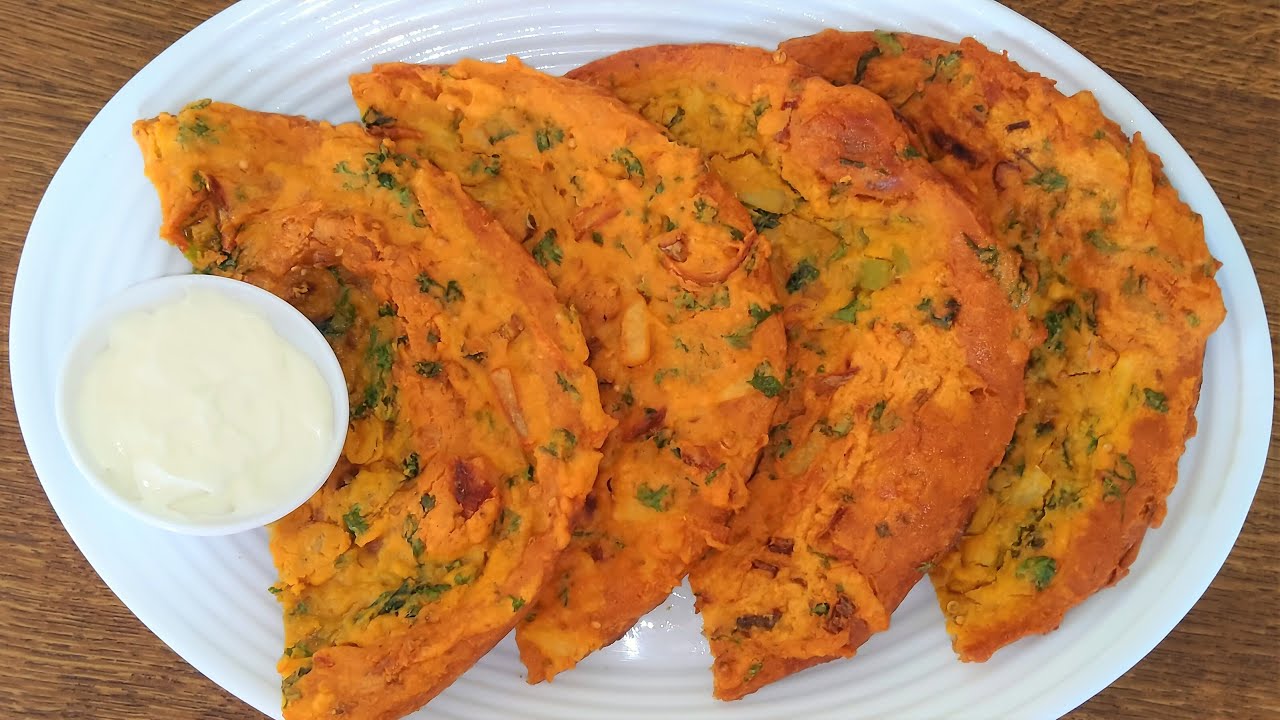 Besan Wala Naan | Homemade Soft Naan Pakora | بیسن والا نان بنانے کا ...