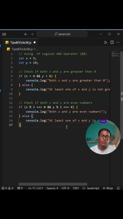 Javascript Tips and Tricks #36 | The Logical AND Operator Demystified! - YouTube