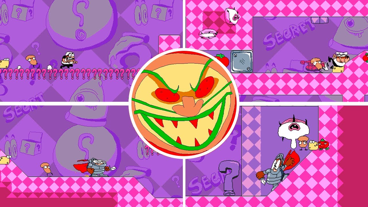 JOHN GUTTER And PIZZASCAPE - All Secrets In PIZZA TOWER - YouTube