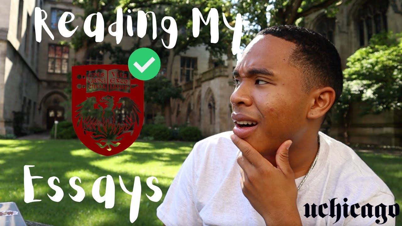 Reading my UChicago Essays: Special and Why - YouTube