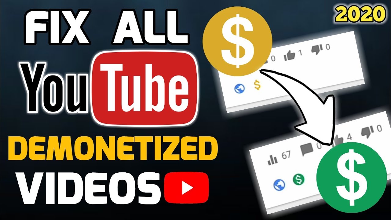 How To Fix Youtube Demonetized | Tutorial 2020 - YouTube