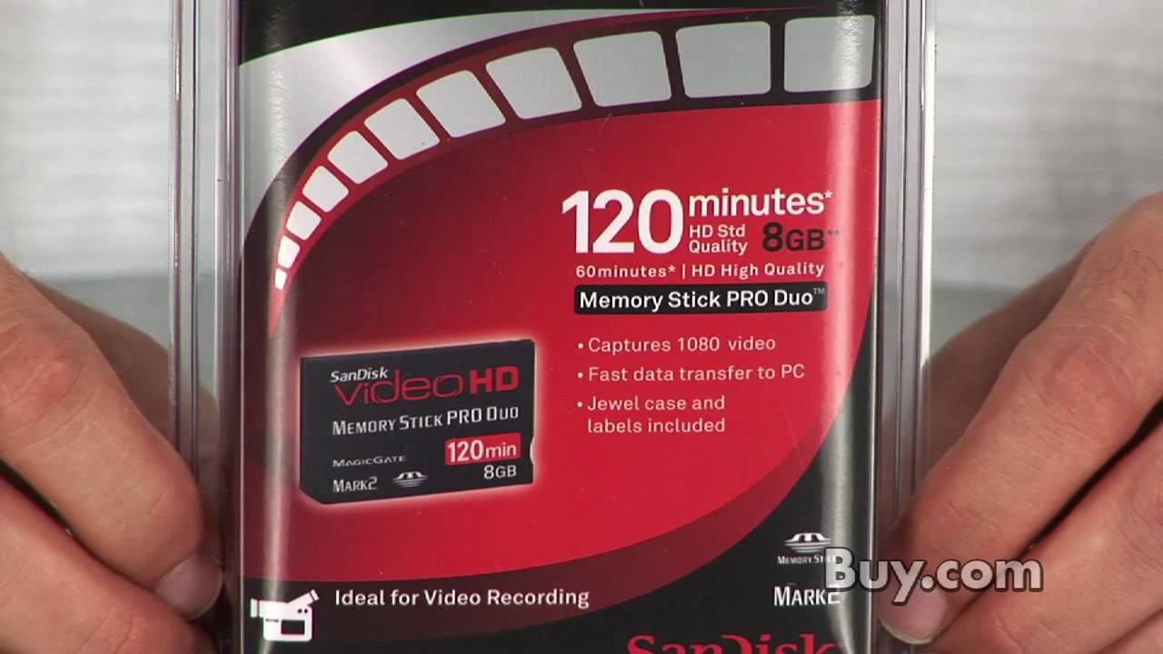 SanDisk 8GB Video HD Memory Stick PRO Duo - YouTube
