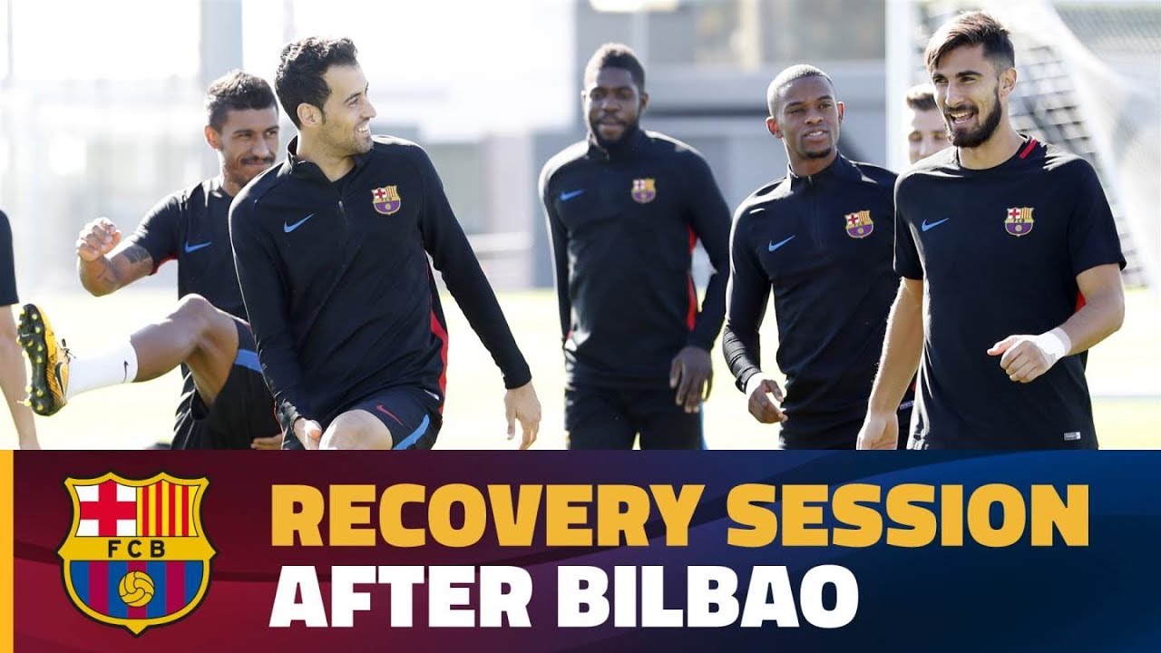 Recovery training session after the match in Bilbao - YouTube