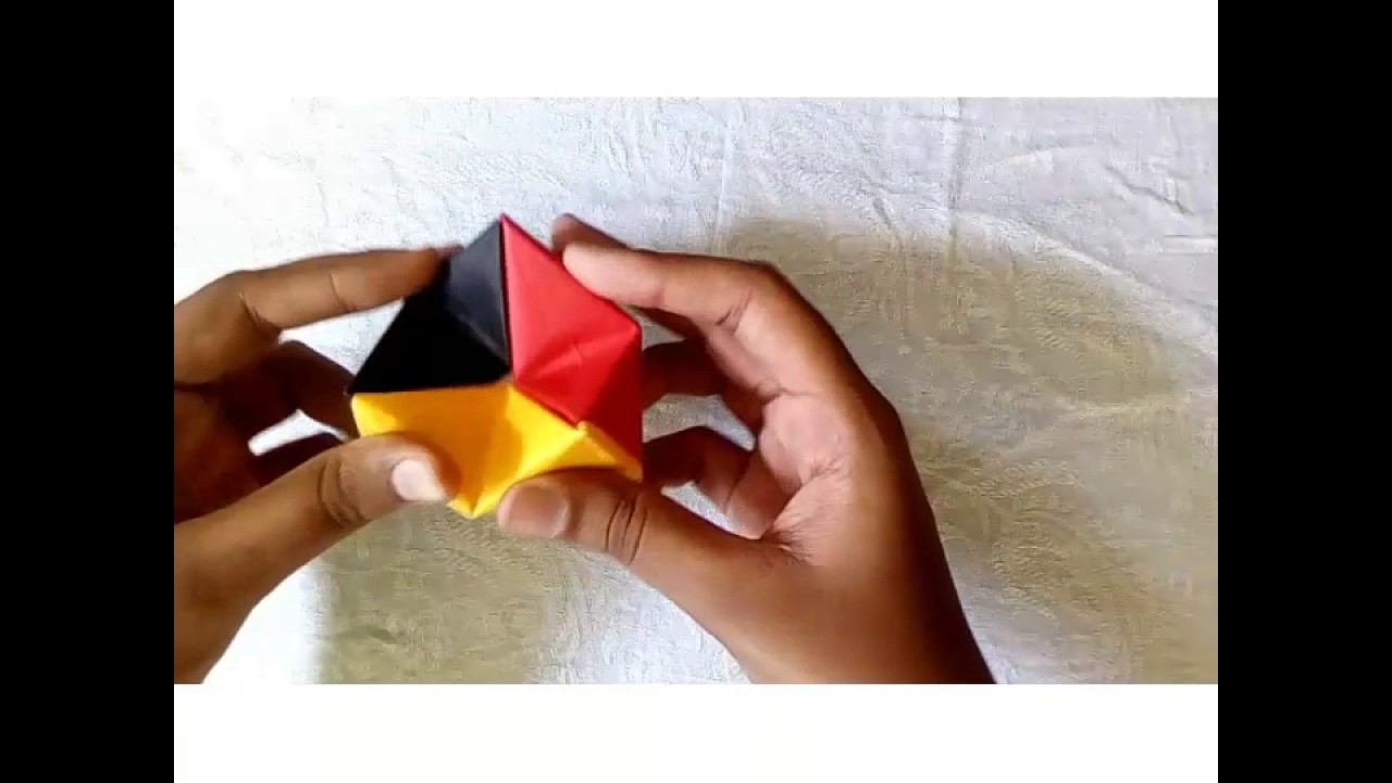 How to make an origami magic triangle - YouTube
