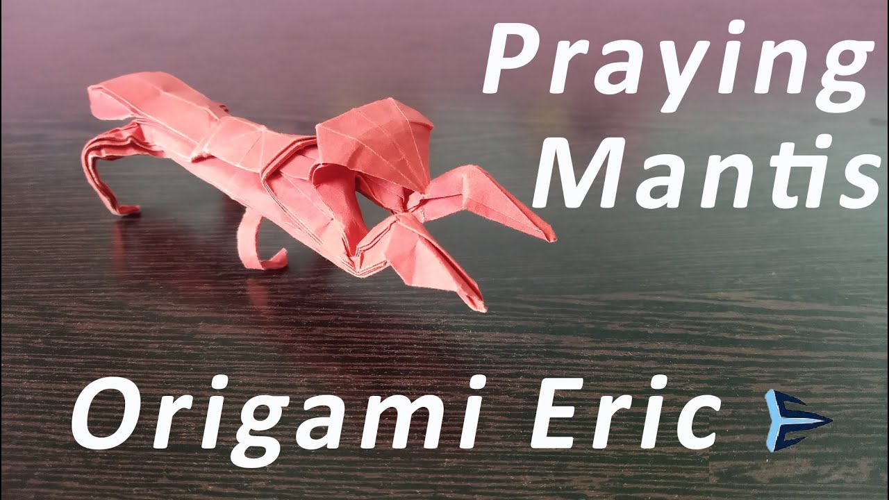 Origami Praying Mantis How to make praying Mantis - YouTube