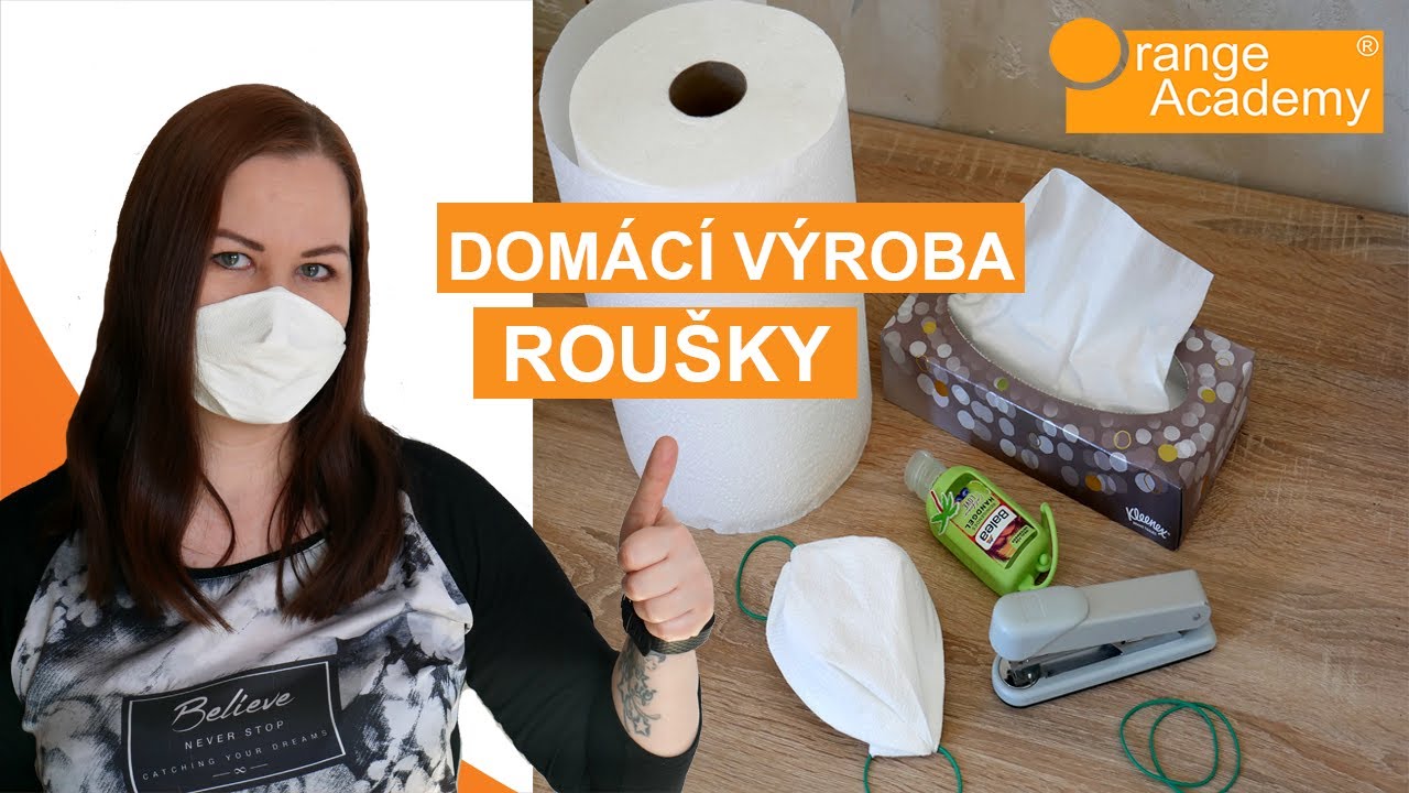DIY | Jak doma vyrobit roušku 😷 bez šití🧵 proti koronaviru? | # ...