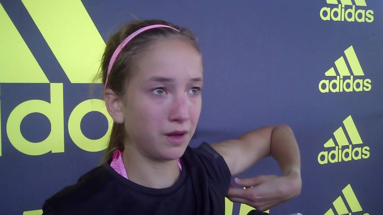 HSer Kate Murphy after Running #3 All-Time 4:07.21 - YouTube