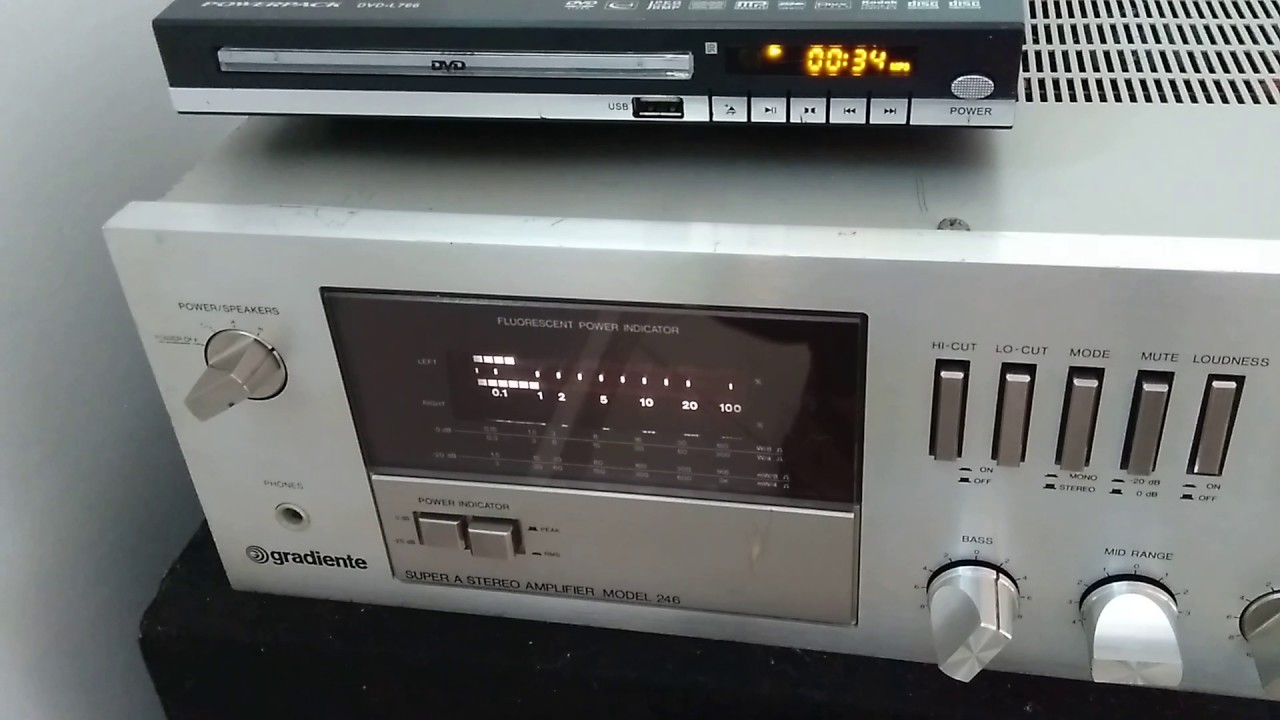 Amplificador Gradiente Model 246 - YouTube