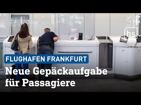 So funktionieren die neuen Gepäck-Schalter am Frankfurter Flughafen | hessenschau