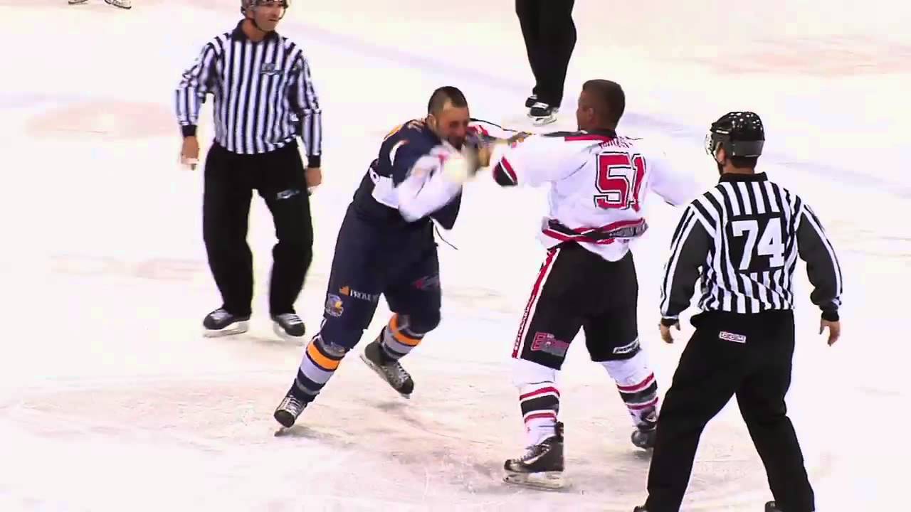 Curtis Tidball Vs Jon Mirasty Sorel Vs Thetford Combat de LNAH Nov 28th ...