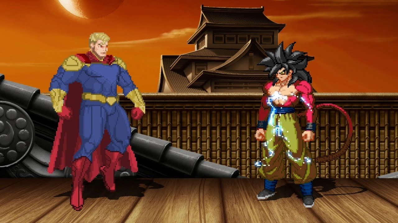 HOMELANDER vs GOKU SSJ4 - Highest Level Amazing Fight! - YouTube