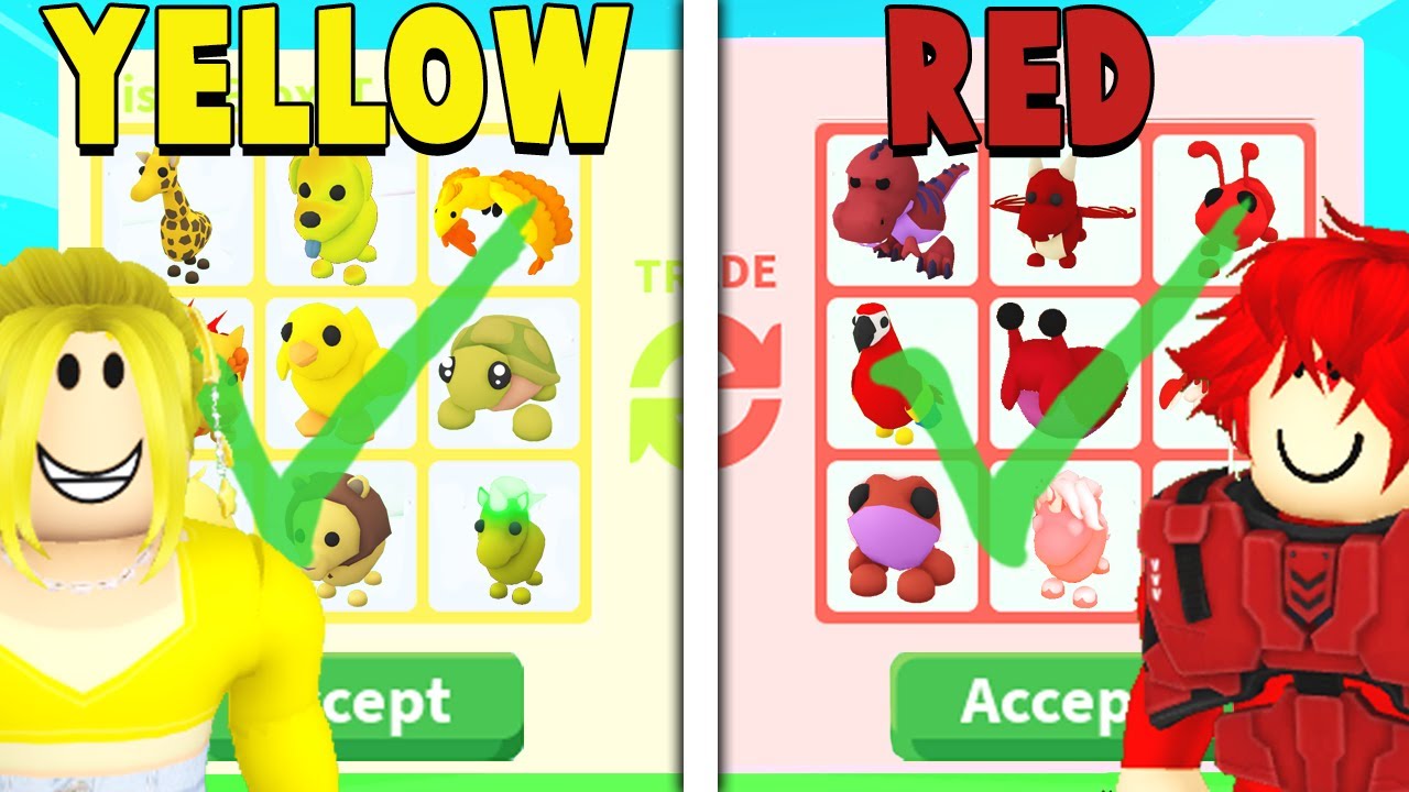 I will trade ANYTHING in YOUR Favorite COLOR in Adopt Me! (Part 2 ...