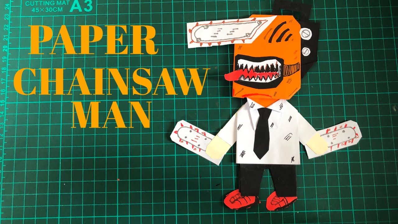 How to make paper Chainsaw man. it’s easy! #chainsawman #anime - YouTube